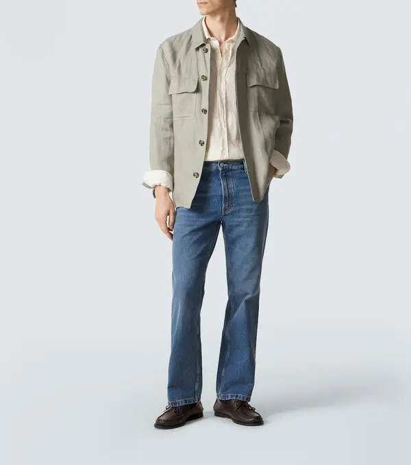LARDINI Linen Shirt - White