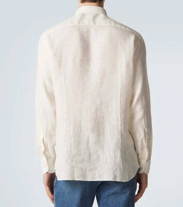 LARDINI Linen Shirt - White
