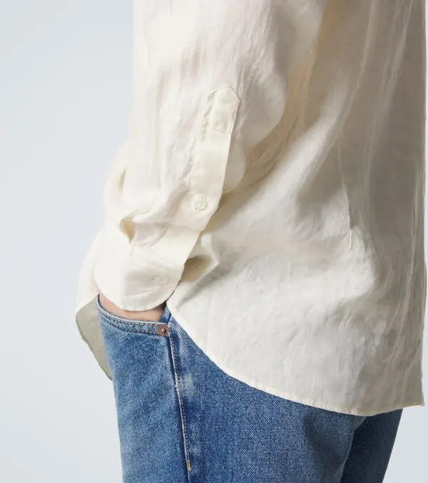 LARDINI Linen Shirt - White