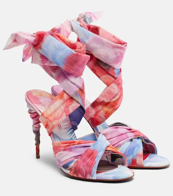 CHRISTIAN LOUBOUTIN Affabula Floral Sandals - Multicoloured