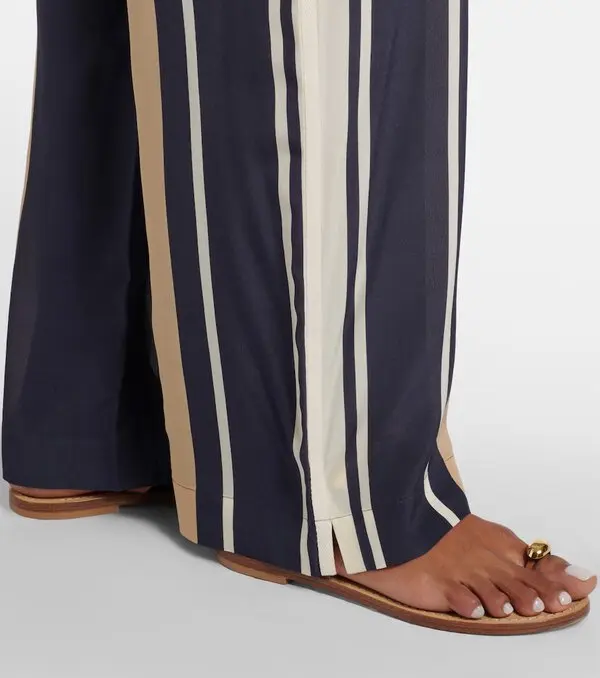SIR. Pietra Printed Silk Wide-leg Pants - Multicoloured