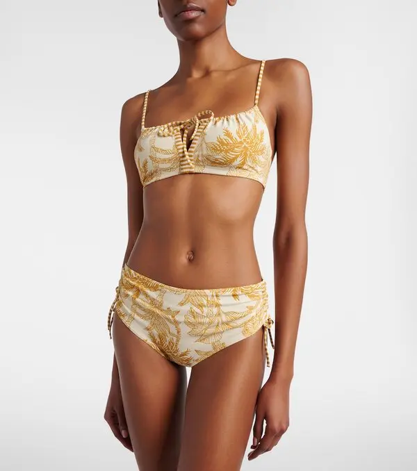 ERES Reve Printed Bikini Top - Yellow