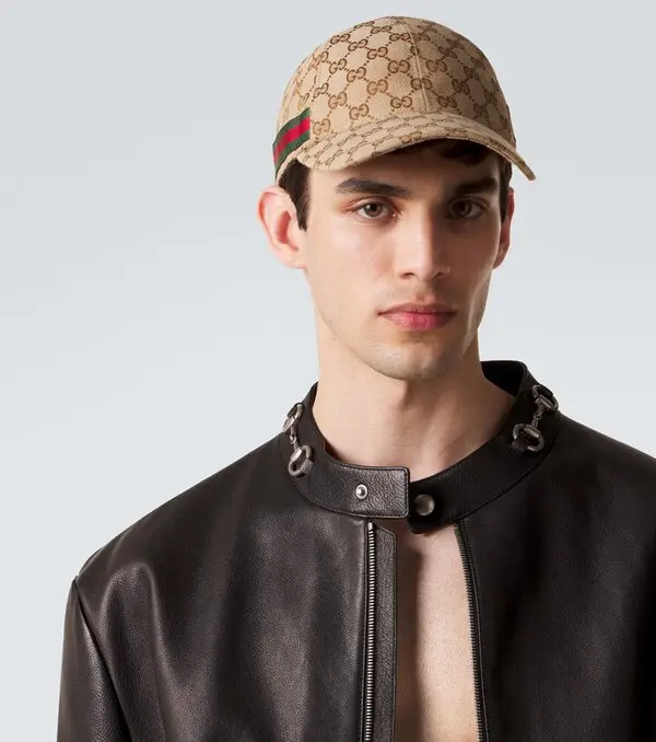 Gucci Gg Canvas Web Stripe Baseball Cap - Beige