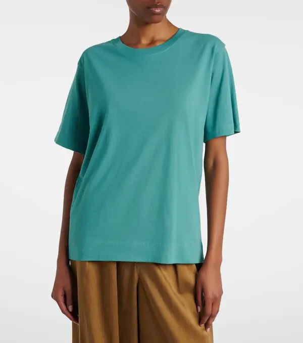 Dries Van Noten Cotton Jersey T-shirt - Blue