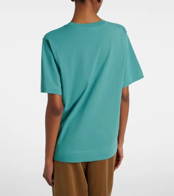Dries Van Noten Cotton Jersey T-shirt - Blue