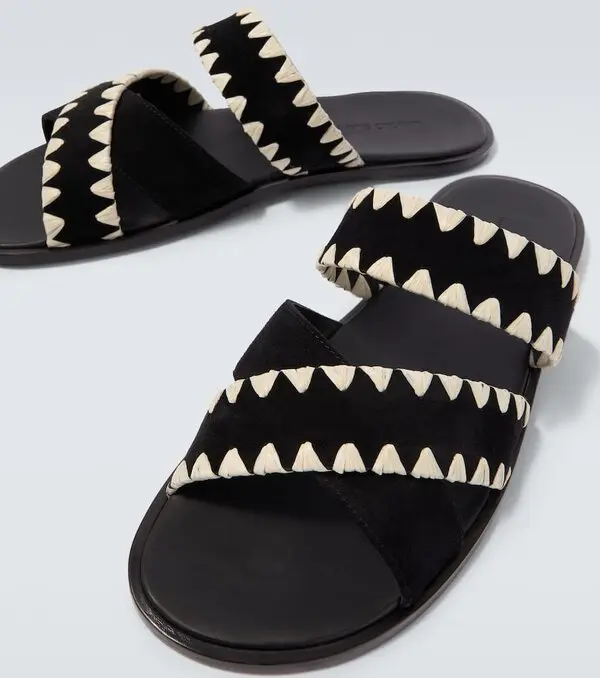 Manolo Blahnik Nello Suede Sandals
