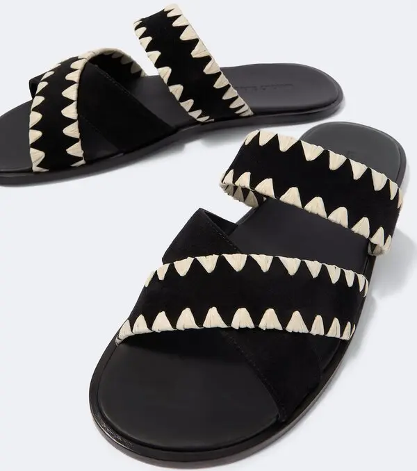 Manolo Blahnik Nello Suede Sandals