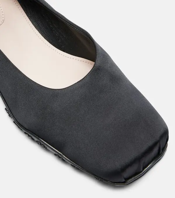 Simone Rocha Ballet Runner Embellished Ballet Flats - Black