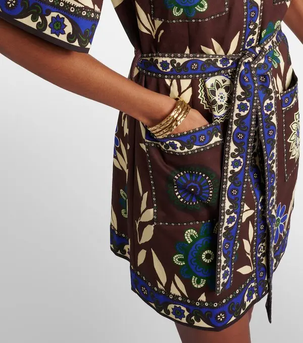 ALEMAIS Alémais Jasper Printed Shirt Dress - Brown