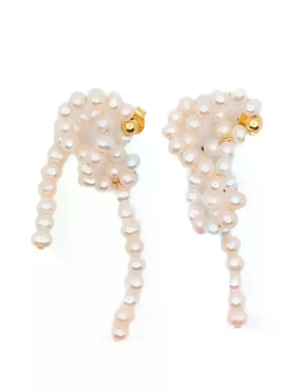Completedworks Pearl Drop Earrings - Gold