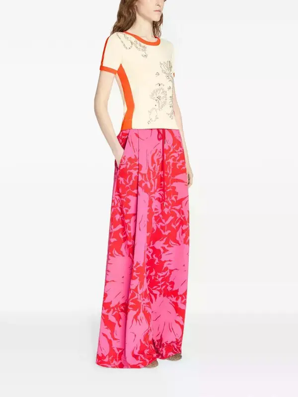 Dries Van Noten Embellished-appliqué T-shirt