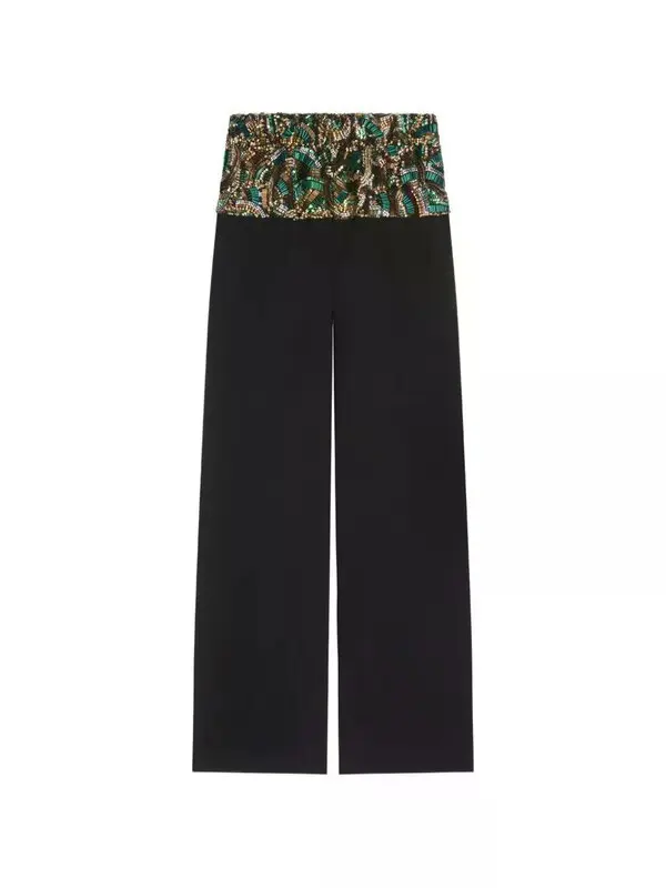 Dries Van Noten Sequin Embellished Trousers - Black