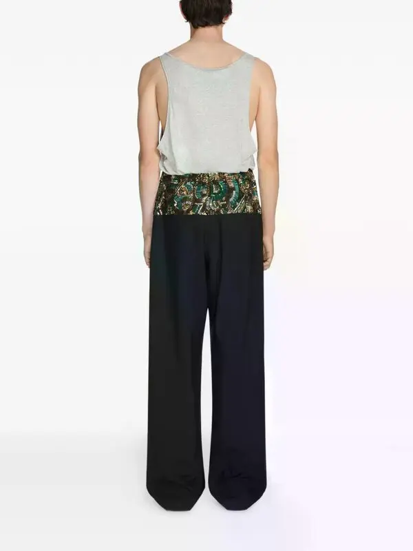 Dries Van Noten Sequin Embellished Trousers