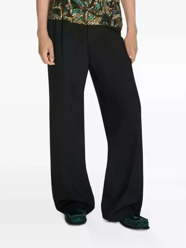 Dries Van Noten Sequin Embellished Trousers - Black