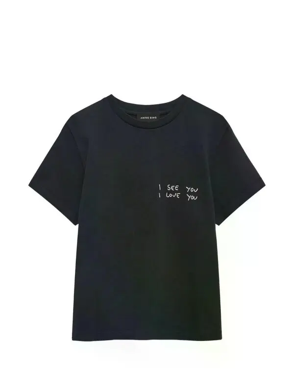 ANINE BING Shelley Graphic T-shirt - Black