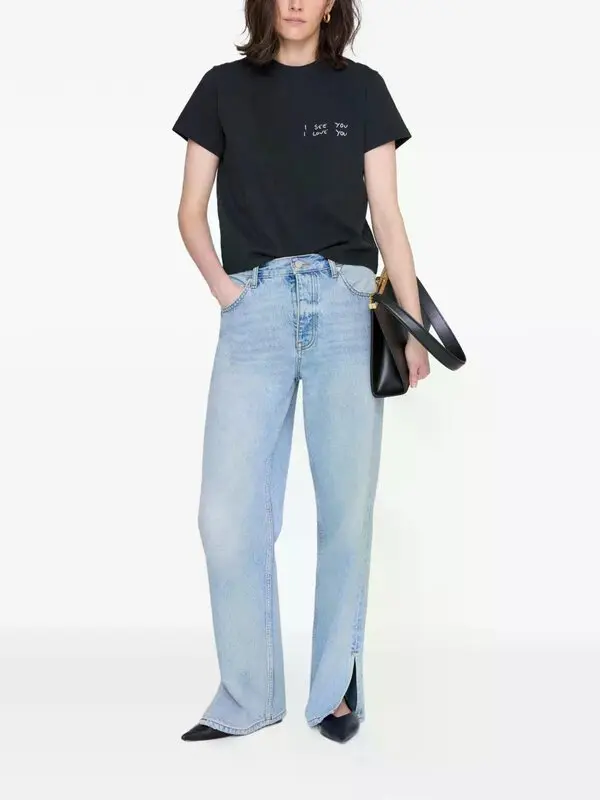 ANINE BING Shelley Graphic T-shirt - Black