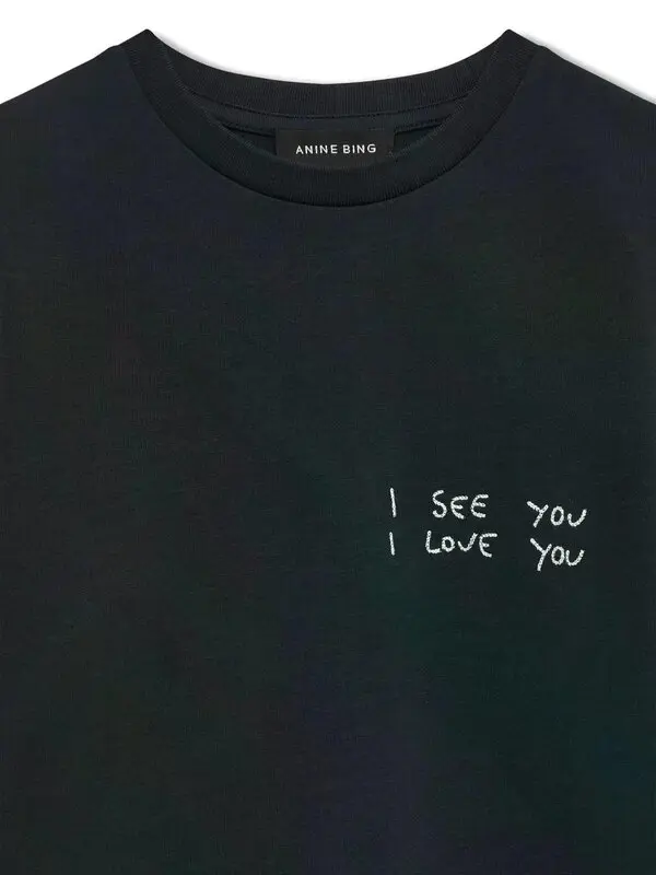 ANINE BING Shelley Graphic T-shirt - Black