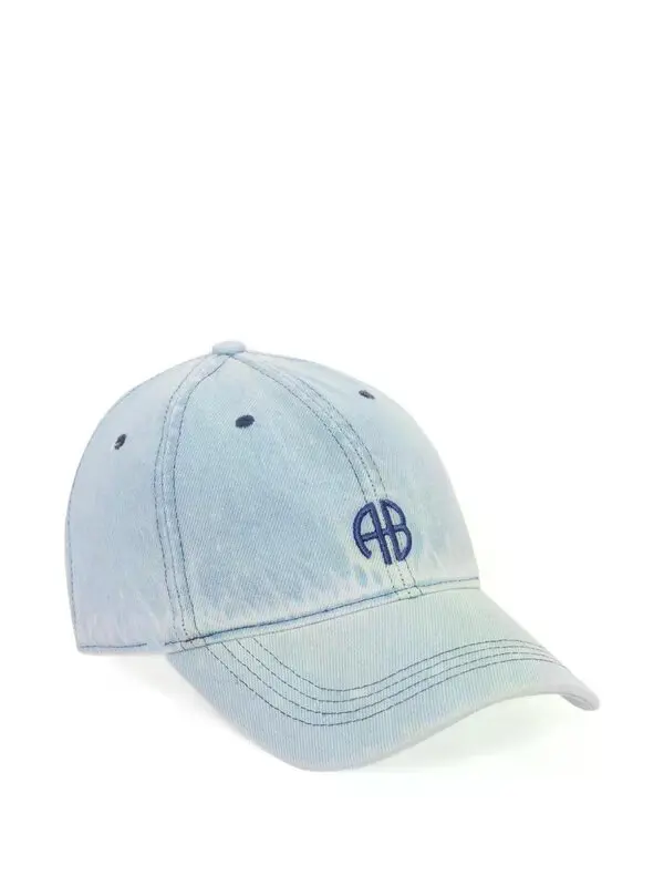 ANINE BING Logo-embroidered Baseball Cap - Blue