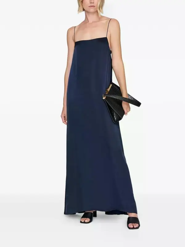 ANINE BING Mae Spaghetti-strap Maxi Dress - Blue