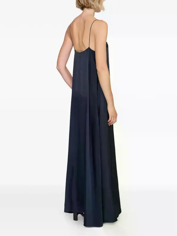 ANINE BING Mae Spaghetti-strap Maxi Dress - Blue