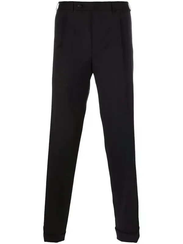 Canali Straight Leg Trousers - Blue