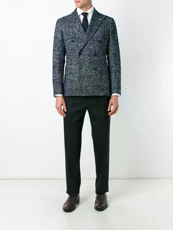 Canali Straight Leg Trousers - Blue