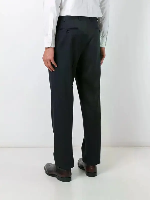 Canali Straight Leg Trousers - Blue