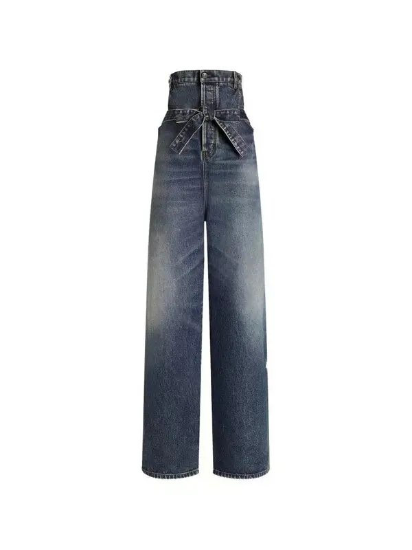 Dolce & Gabbana Belted Wide-leg Jeans