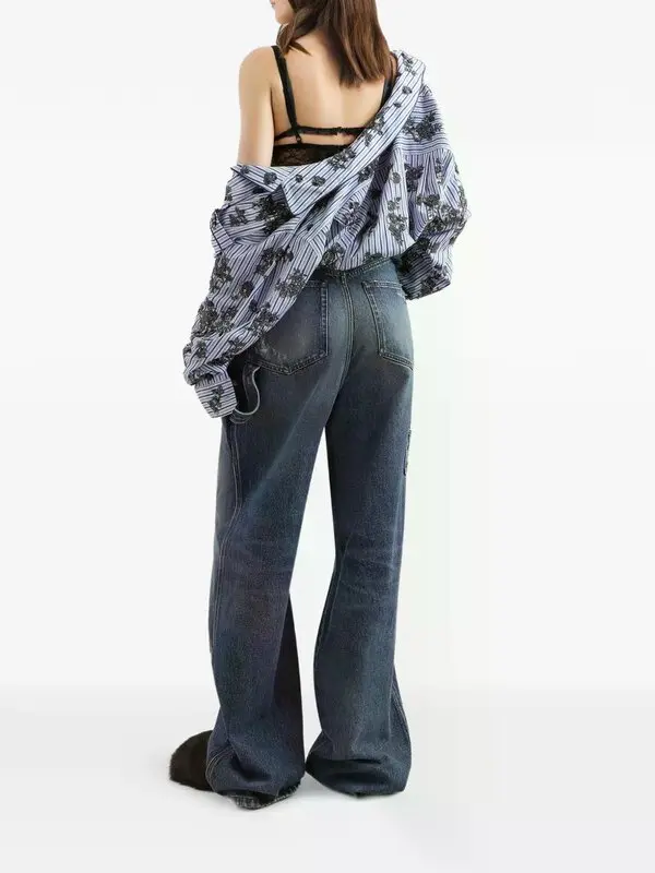 Dolce & Gabbana Belted Wide-leg Jeans