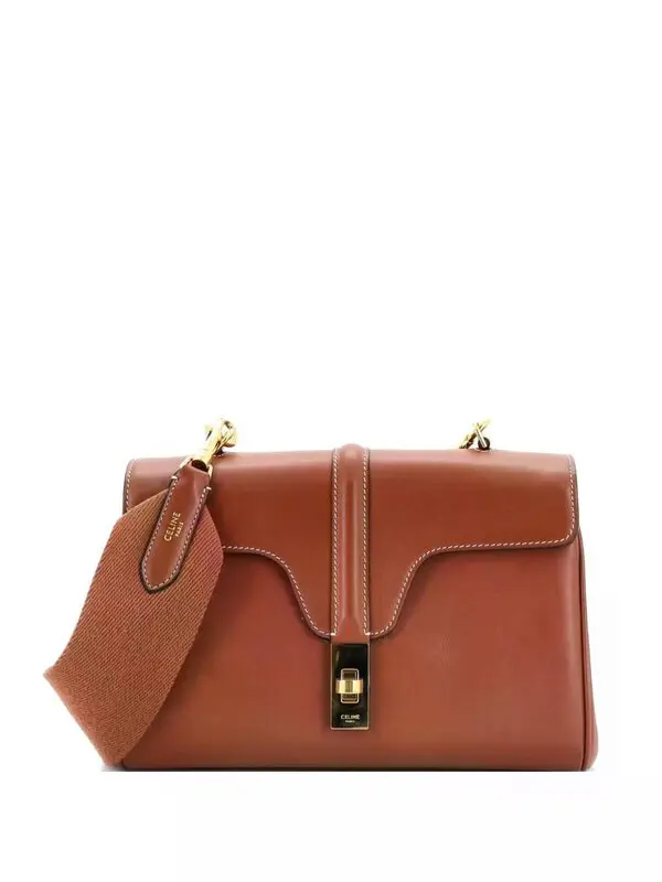 Celine Soft 16 Bag Smooth Calfskin Teen Shoulder Bag - Brown