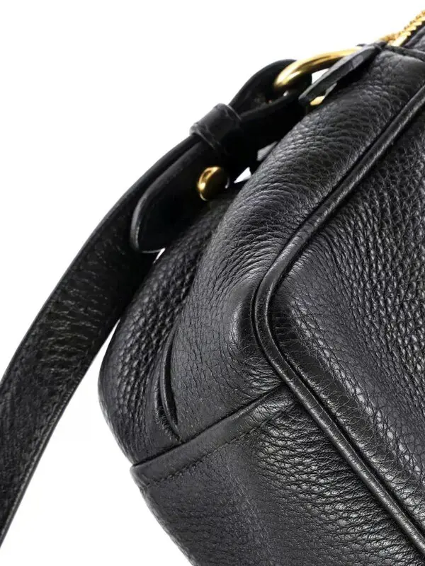 Prada Double Zip Camera Vitello Daino Crossbody Bag