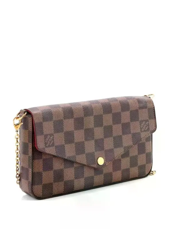LOUIS VUITTON Felicie Pochette Damier - Brown