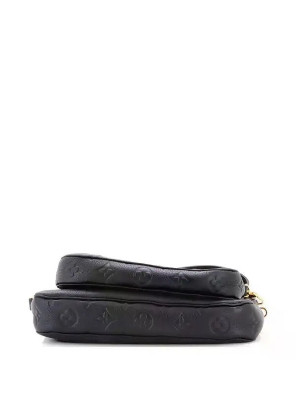 LOUIS VUITTON Multi Pochette Accessoires Monogram Empreinte Giant Crossbody Bag - Black