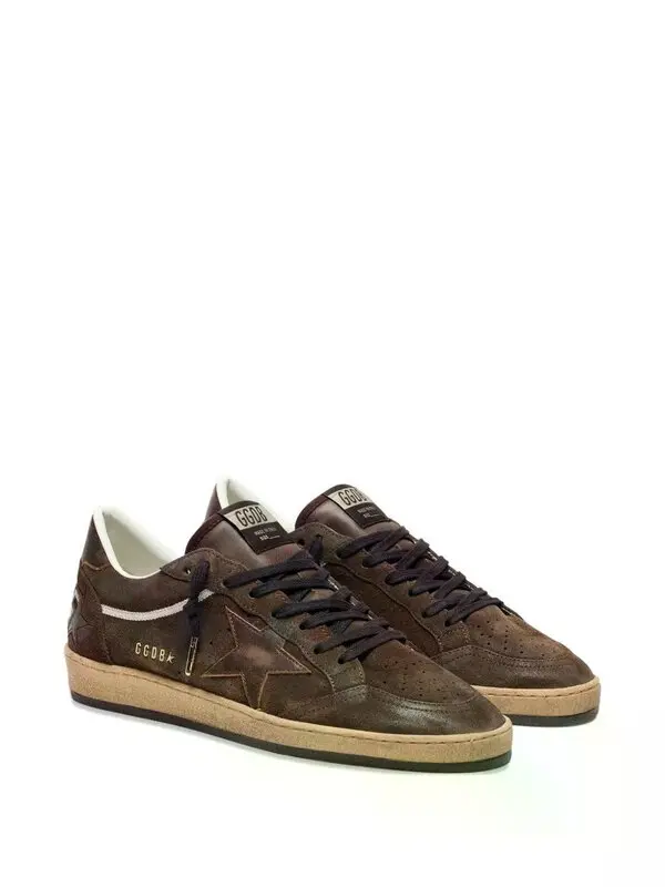 GOLDEN GOOSE Ball Star Suede Sneakers With Leather Star Detail