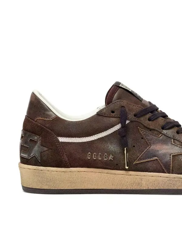 GOLDEN GOOSE Ball Star Suede Sneakers With Leather Star Detail