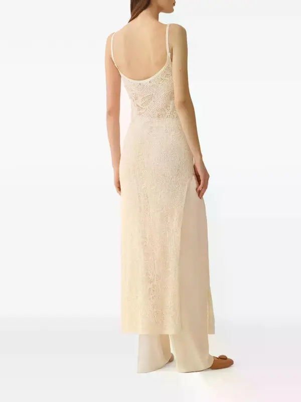 Fabiana Filippi Crocheted Midi Dress - Neutrals