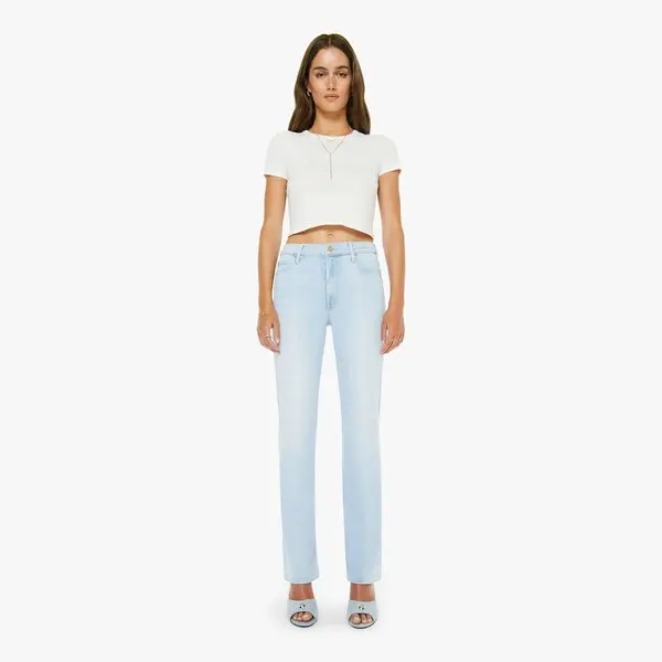 MOTHER The Kick It Melt In Your Mouth Jeans - Light Blue