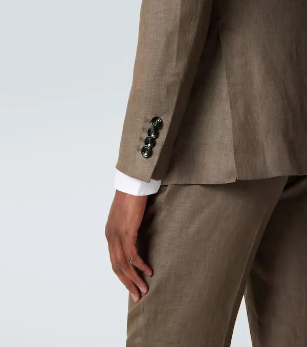 Kiton Linen, Wool, And Silk Suit