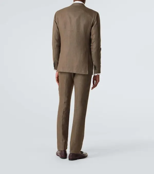 Kiton Linen, Wool, And Silk Suit