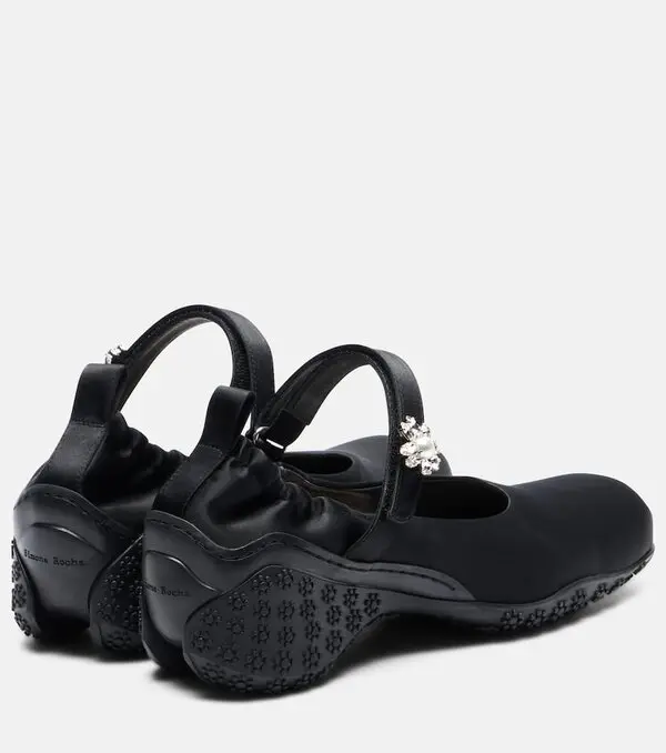 Simone Rocha Ballet Runner Embellished Ballet Flats