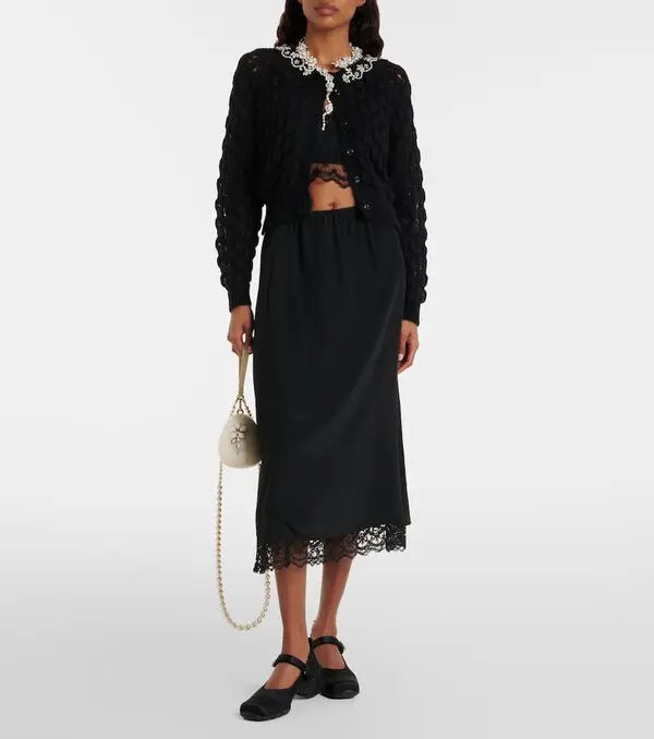 Simone Rocha Ballet Runner Embellished Ballet Flats