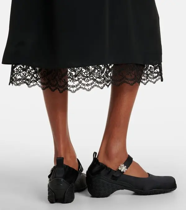 Simone Rocha Ballet Runner Embellished Ballet Flats