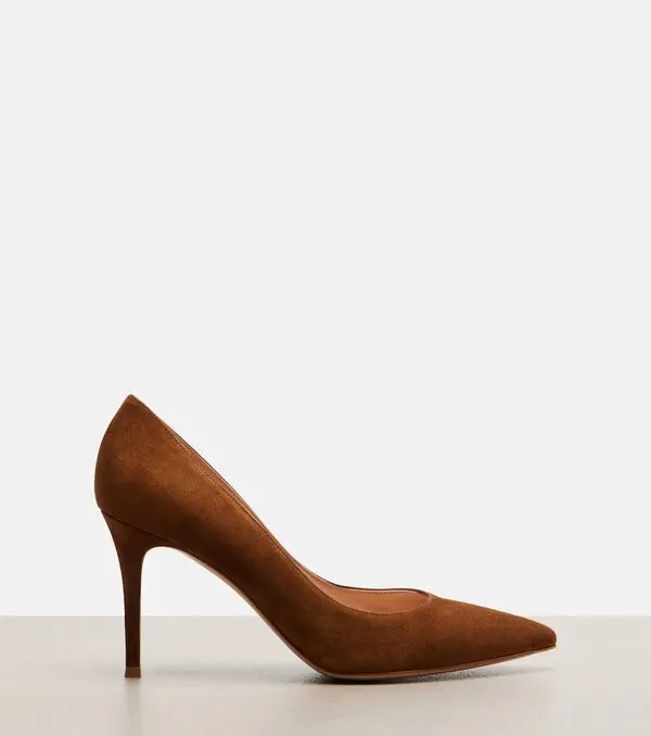 GIANVITO ROSSI Suede Pumps - Brown