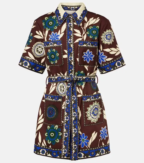 ALEMAIS Jasper Printed Shirt Dress