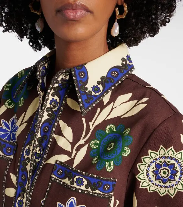 ALEMAIS Jasper Printed Shirt Dress