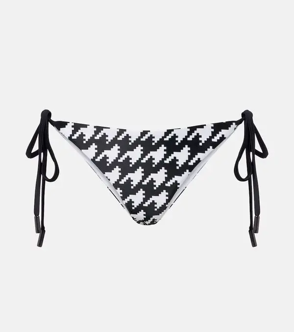 Perfect Moment Houndstooth Bikini Bottom - Black
