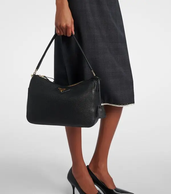 Prada Medium Leather Shoulder Bag
