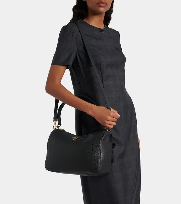 Prada Medium Leather Shoulder Bag