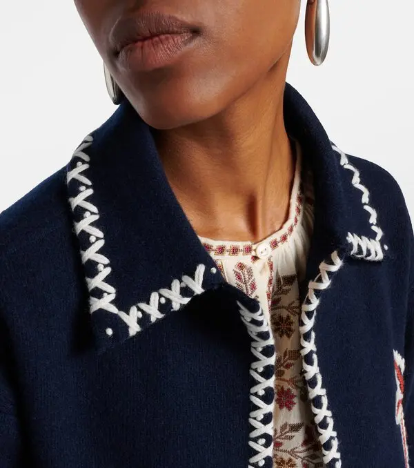 Alanui Remember Me Virgin Wool Jacket - Blue