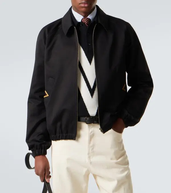 Valentino Garavani Vgold Cotton Blouson Jacket